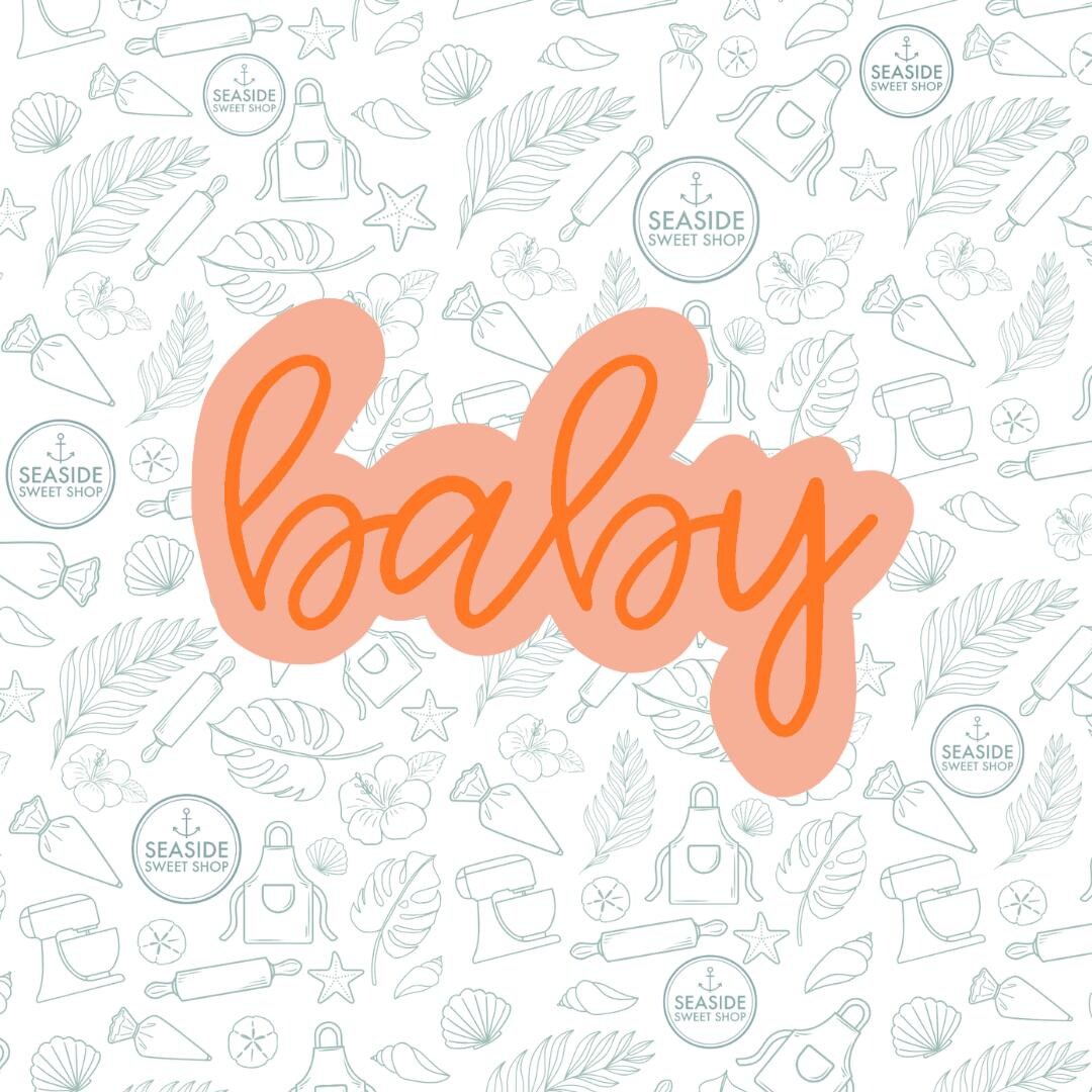 Baby Text (cursive) Cookie Cutter - Etsy