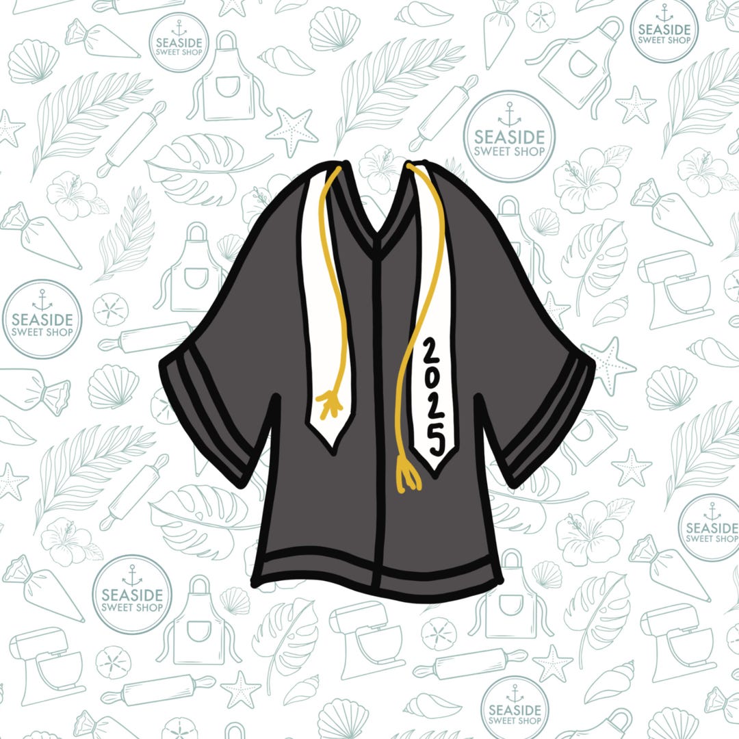 Graduation Gown - Cookie Cutter STL Download - Etsy