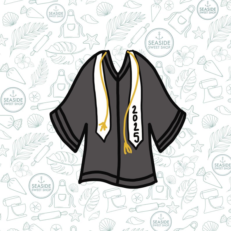 Graduation Gown - Cookie Cutter STL Download - Etsy