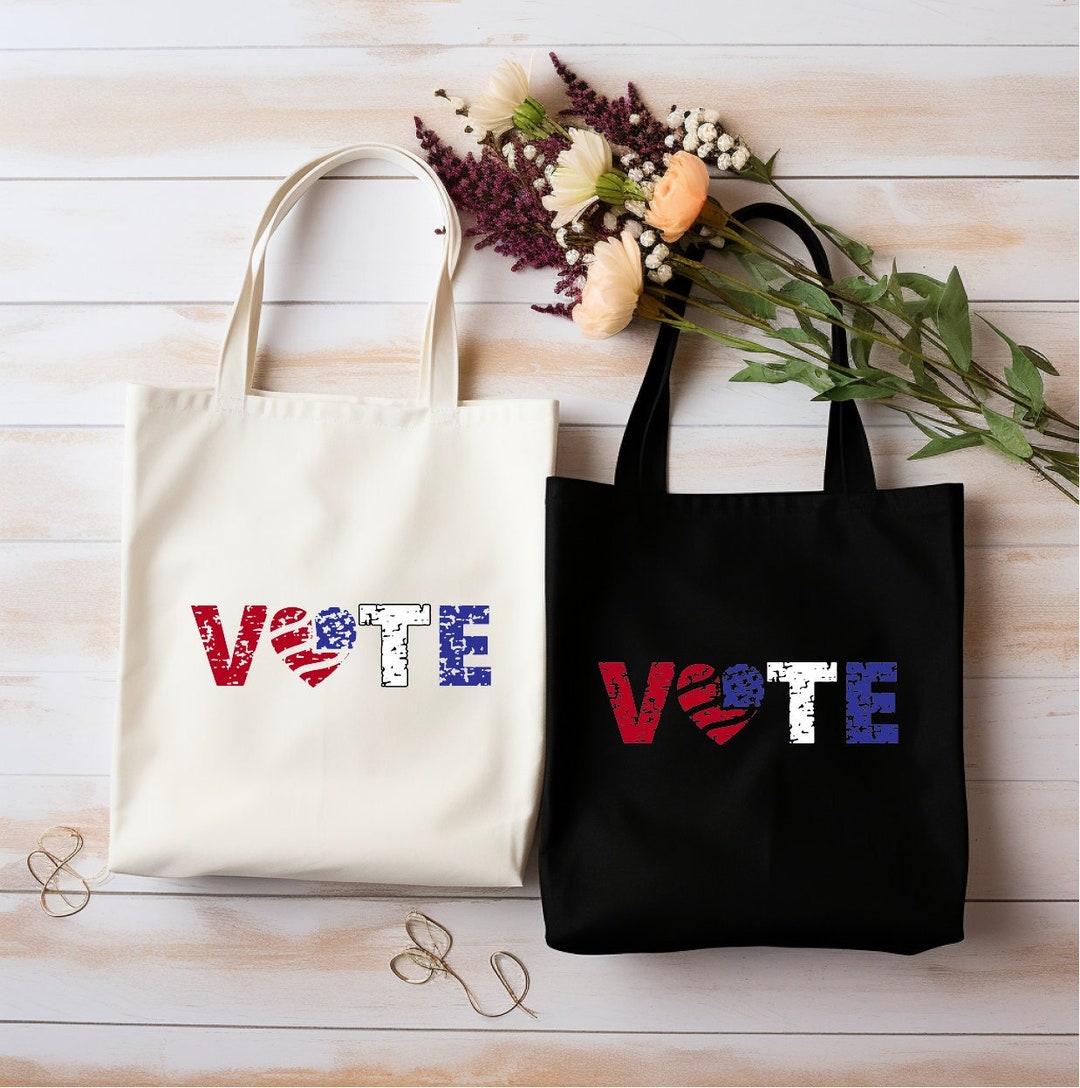 Vote American Flag Tote Bag,retro Tote Bag,red White Blue,election 2024 ...