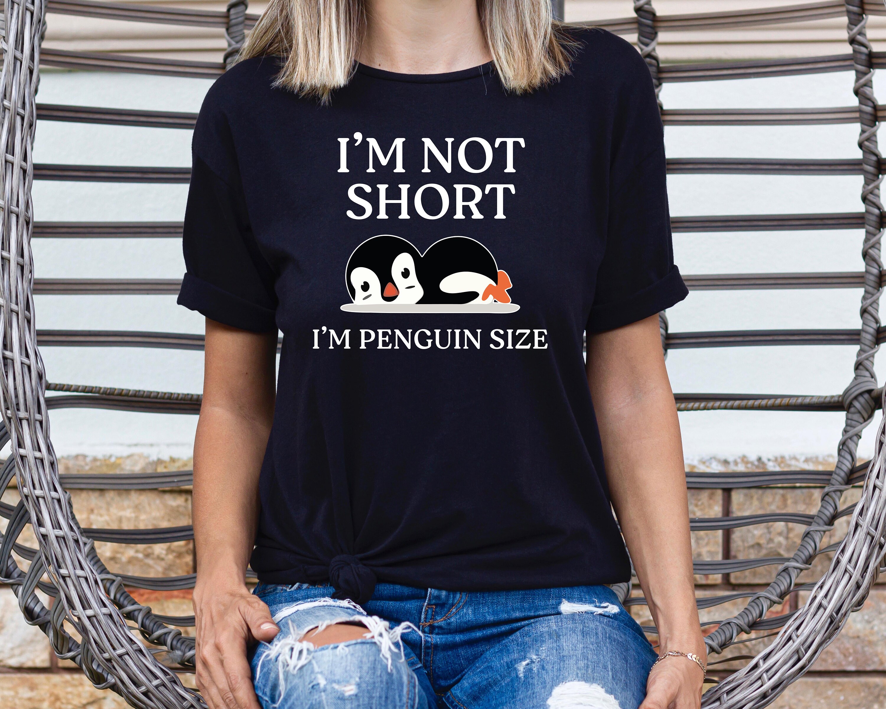 Penguin Shirt, I Am Not Short, Funny Penguin Lover Tee - Etsy