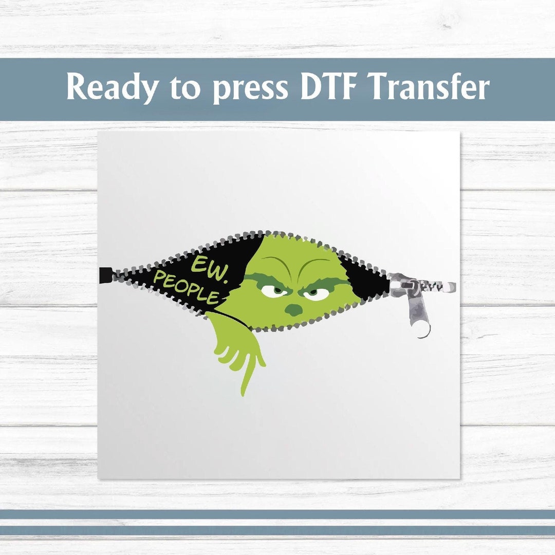 Grinch Face Dtf Tranfer, Funny Christmas Gift, Family Christmas Heat ...