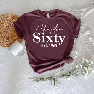 Chapter Sixty Shirt,60th Birthday Party Shirt,sixty Years Old Gift ...