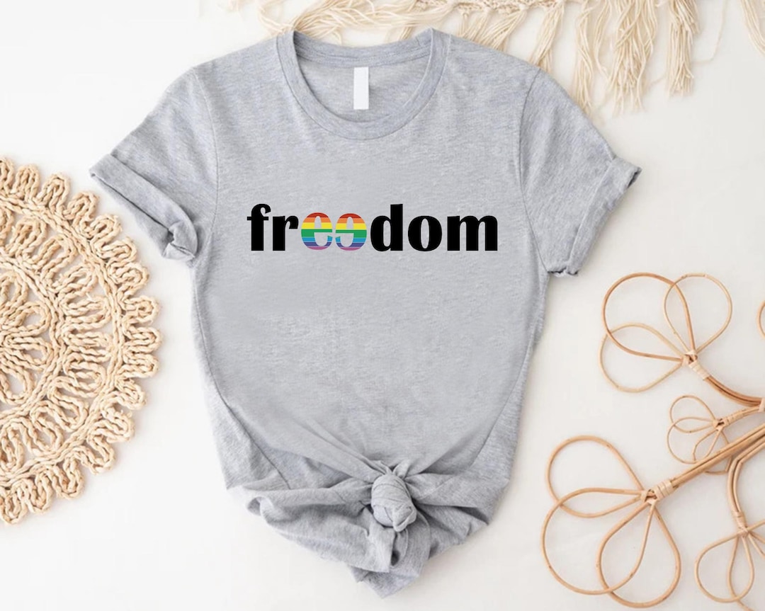 Freedom Vote Shirt, Kamala Harris Pride Tee, Rainbow LGBTQ Equality ...