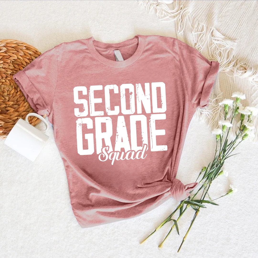 Second Grade Squad Shirt,2nd Grade Teacher Team T-shirt,2nd Grade ...