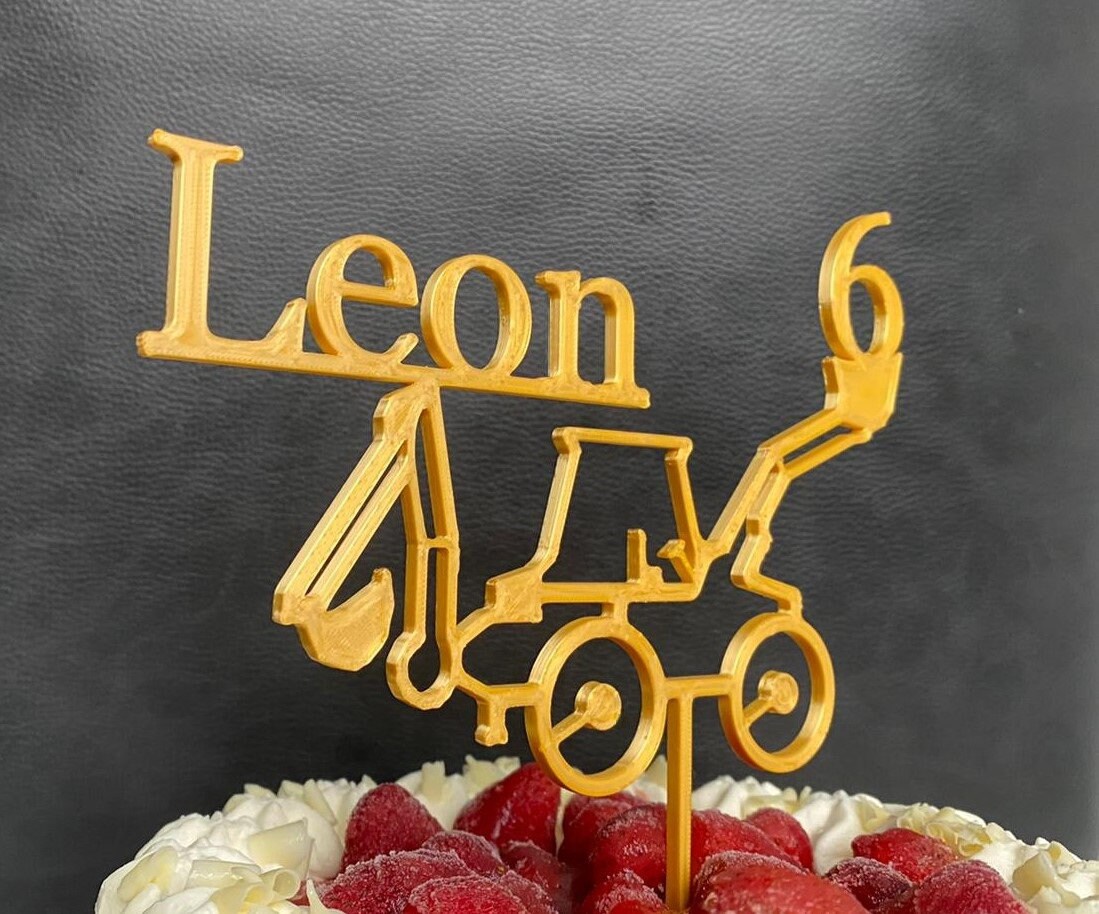 Cake-Topper, Bagger, personalisiert mit Namen und Zahl - Etsy.de