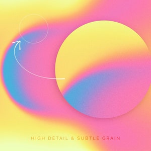 Set of 40 Grainy Gradients Pack | 90's Neon Highlighter Color Palette ...