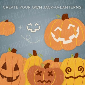 Set of 125 Cute Hand Drawn Halloween Clipart Illustrated Graphics ...