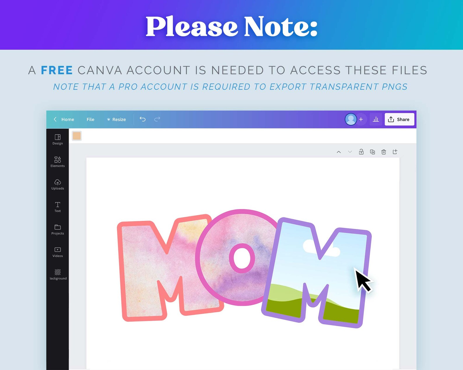 Bold Letters and Numbers: 45 Editable Canva Frames | Easy Drag and Drop ...