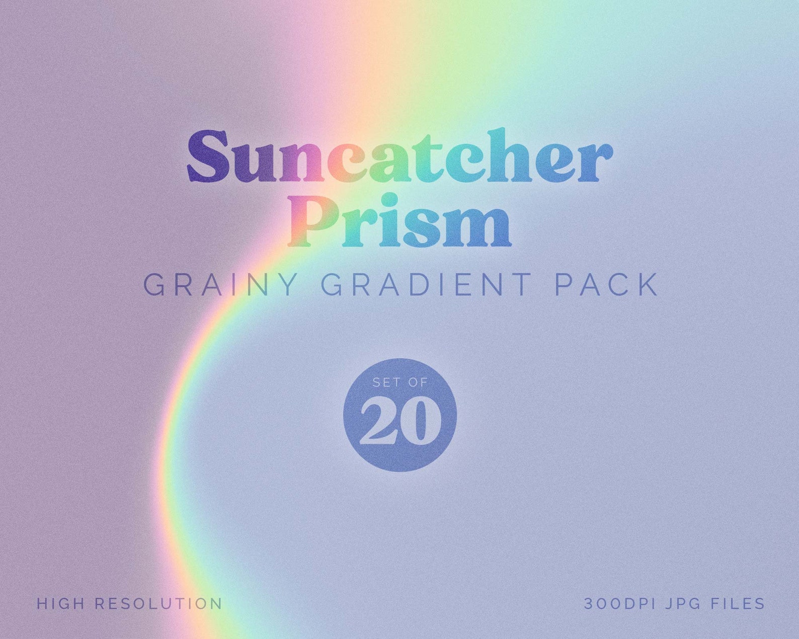 Set of 20 Grainy Gradients Pack | Suncatcher Prism Magical Aesthetic ...
