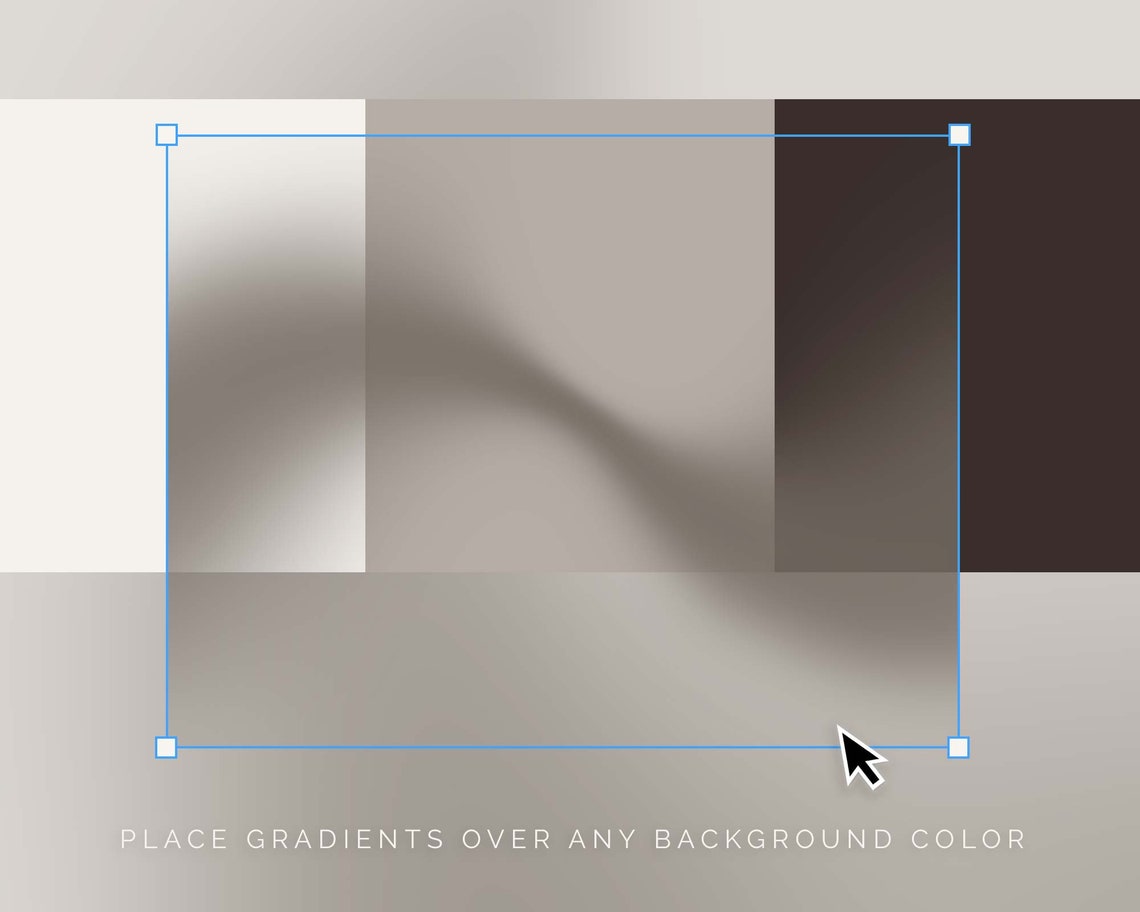 Set of 20 Transparent Overlay Gradients Pack | Warm Grey Color Palette ...