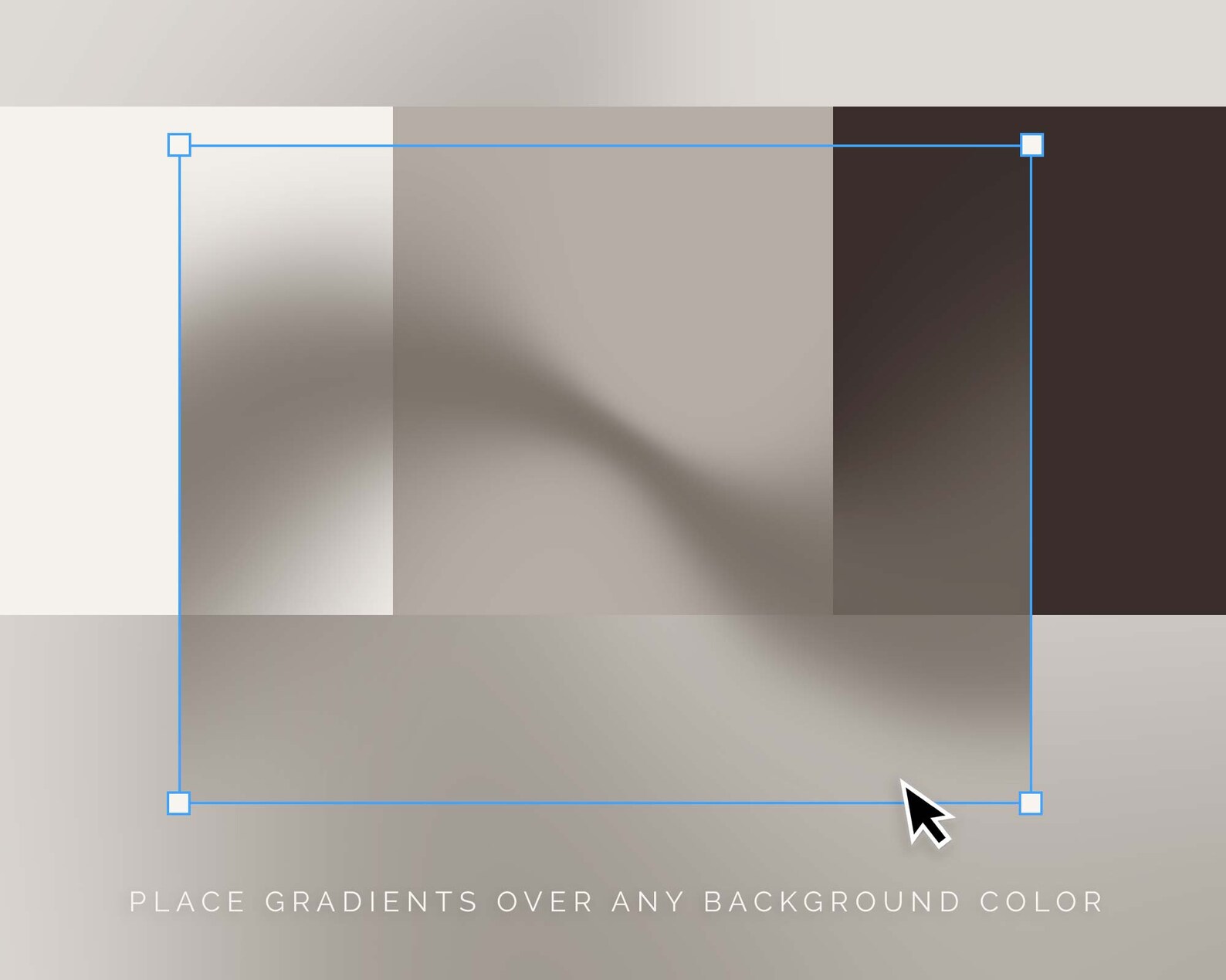 Set of 20 Transparent Overlay Gradients Pack | Warm Grey Color Palette | Pngs for Social Media ...