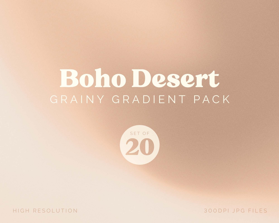 Set of 20 Grainy Gradients Pack | Boho Desert Aesthetic Color Palette ...