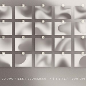 Set of 20 Grainy Gradients Pack | Neutral Grey/ Gray Color Palette ...