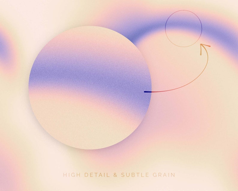 Set of 12 Seamless Grainy Gradients Pack | Dreamy Aesthetic ...