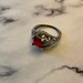 GARNET Sterling VICTORIAN Vintage Ring - Vintage Design - Beautiful ...