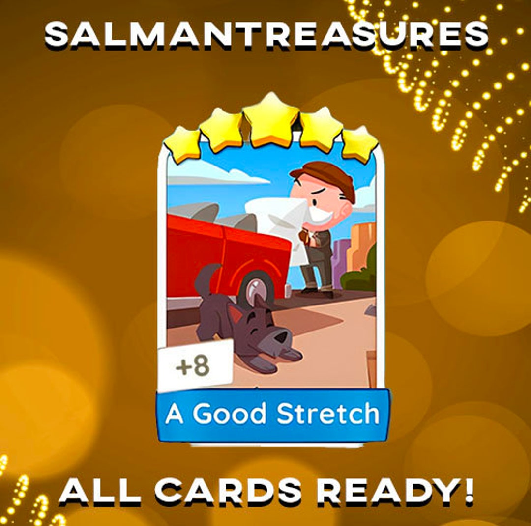 5-star Monopoly Go Sticker Set A Good Stretch Instant Delivery - Etsy