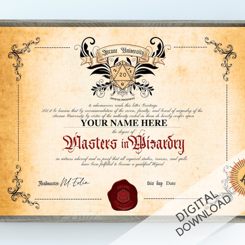 Witches and magic certificate - Etsy.de