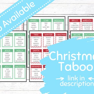 Winter Taboo Printable Taboo Cards Winter Games Forbidden Words Family ...
