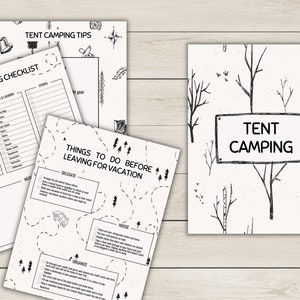 Printable Camping Planner | Camping Journal | Meal Planner | RV ...