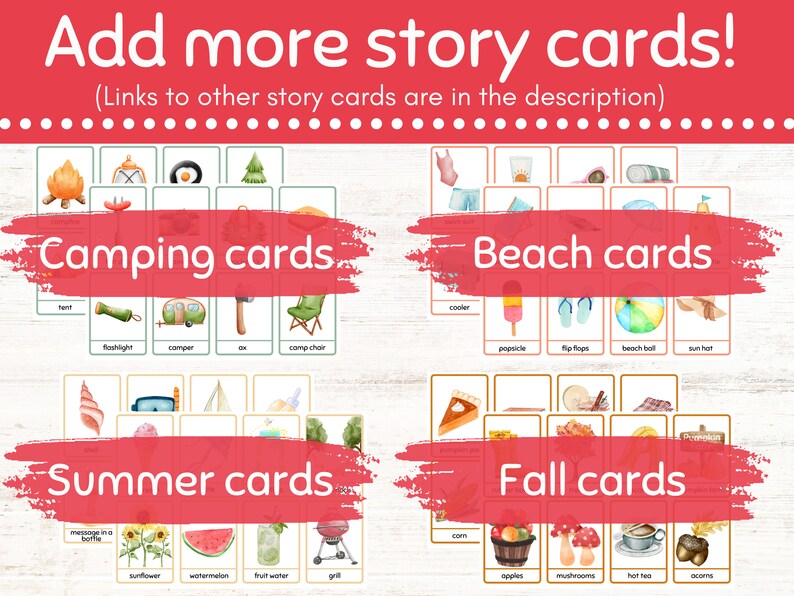 Story Building Game | Story Starters | Camping Game | All Ages | Card ...