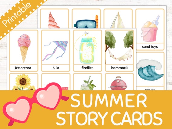Story Building Game Story Starters Summer Game Camping - Etsy