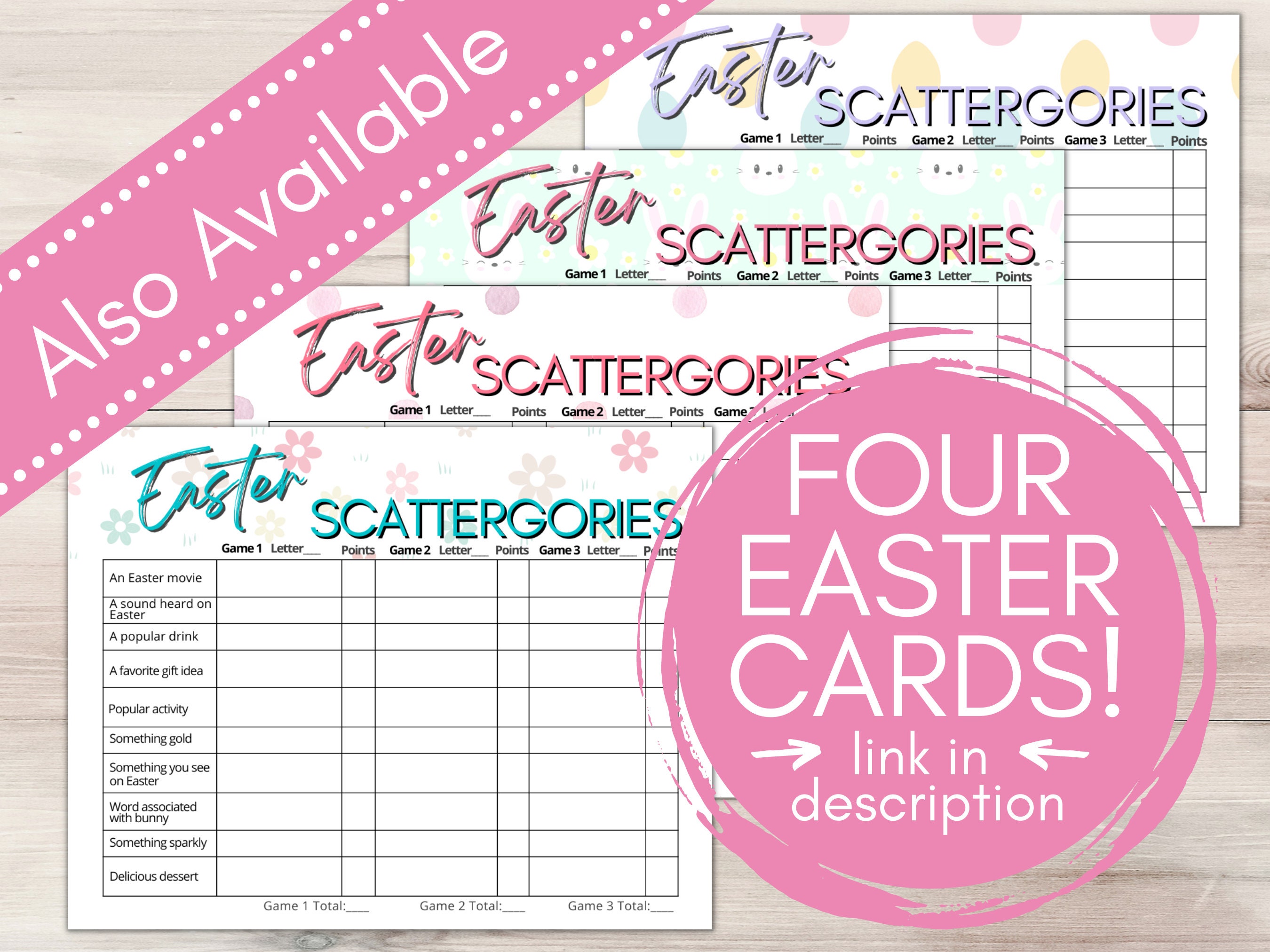 Spring Scattergories | Printable Scattergories List | Spring Game ...
