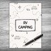 Printable Camping Planner Camping Journal Meal Planner RV Printables ...