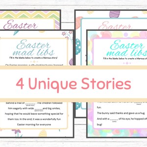 Easter Mad Libs | Printable Fill in the Blank | Party Game | Kid's Mad ...