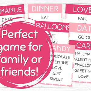 Valentine's Taboo | Printable Taboo Cards | Valentine's Games ...