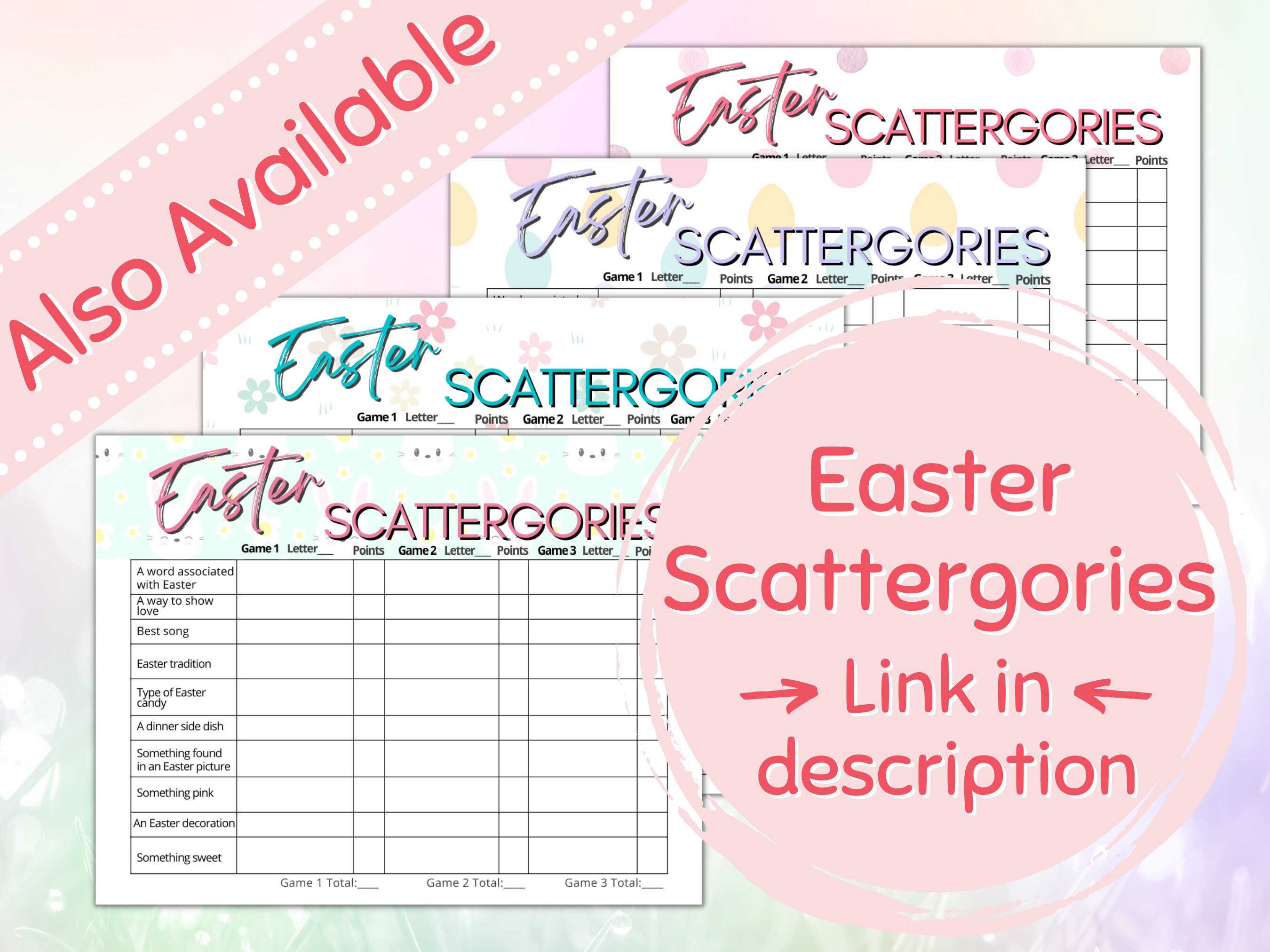 Easter Mad Libs | Printable Fill in the Blank | Party Game | Kid's Mad ...