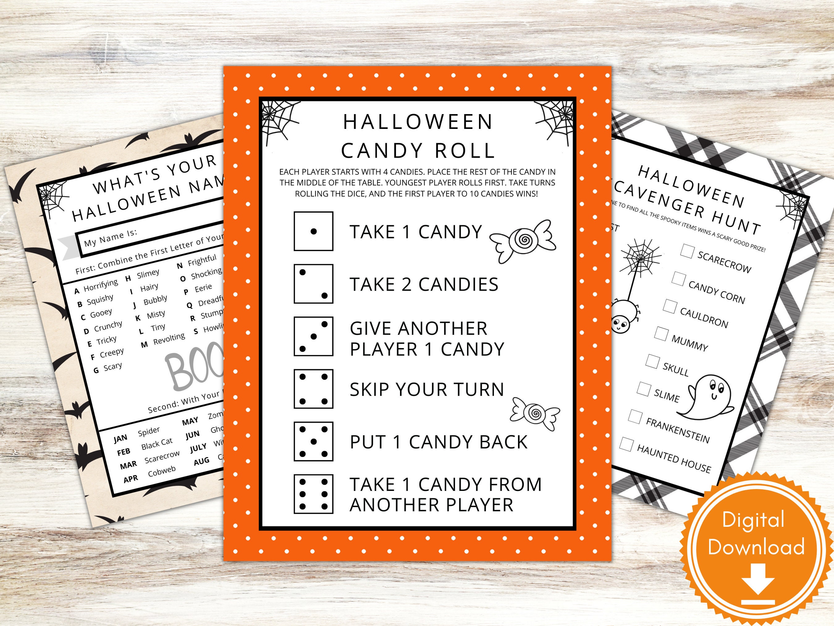 Halloween Games Bundle | Printable Games | Halloween Party Games ...