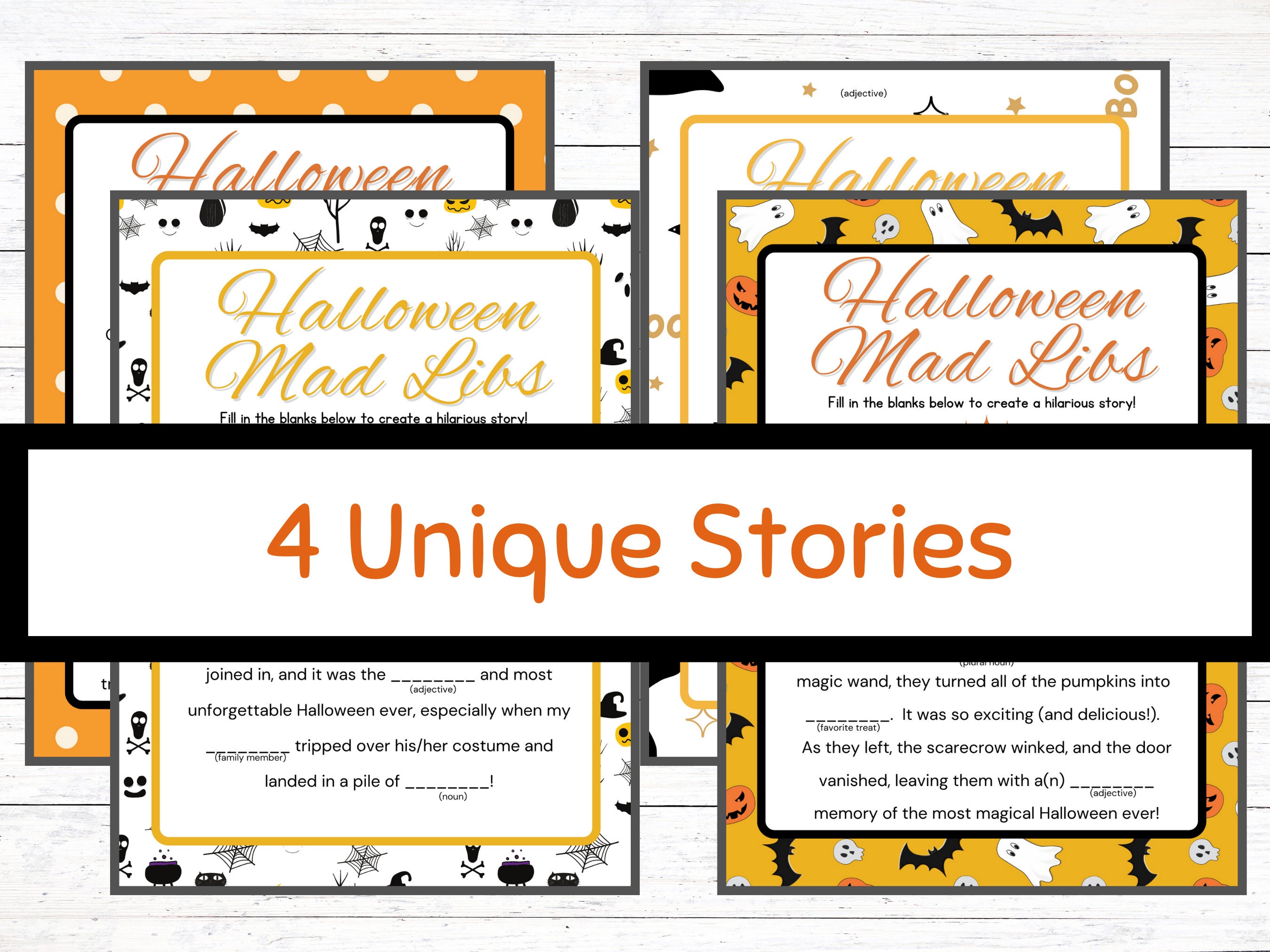 Halloween Mad Libs | Printable Mad Libs | Printable Game | Party Game ...