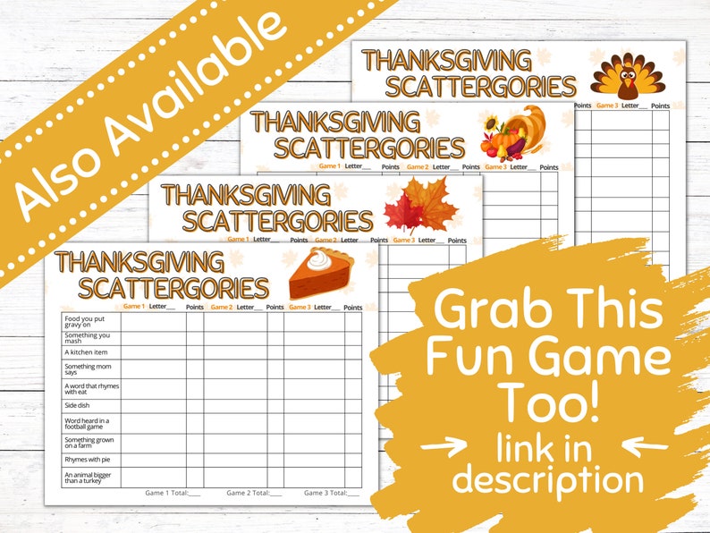Thanksgiving Taboo | Printable Taboo Cards | Thanksgiving Games ...