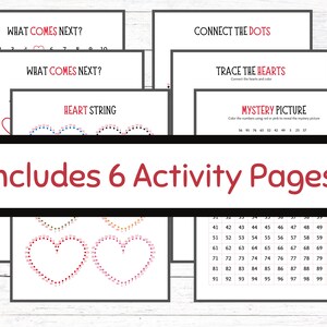 Printable Valentine's Day Printable Games | Connect the Dots | Heart ...