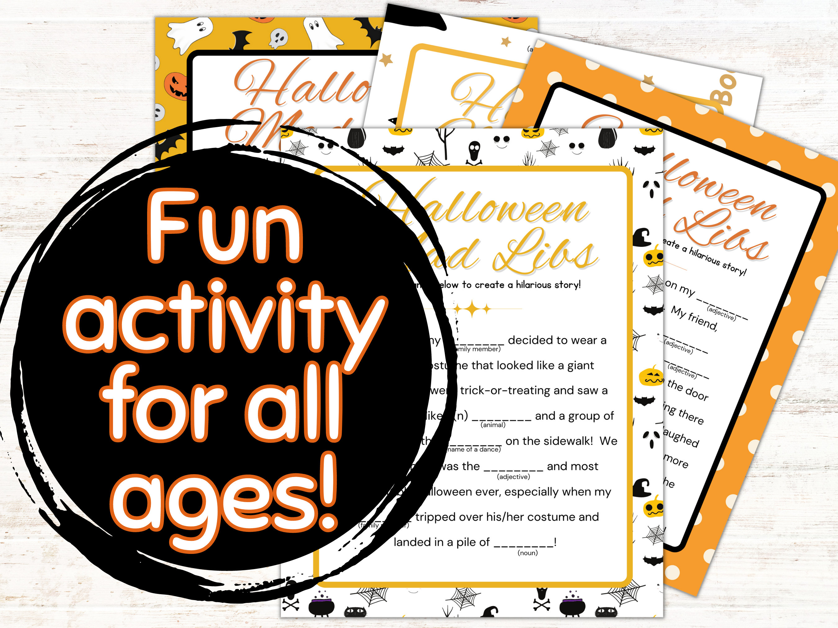 Halloween Mad Libs | Printable Mad Libs | Printable Game | Party Game ...