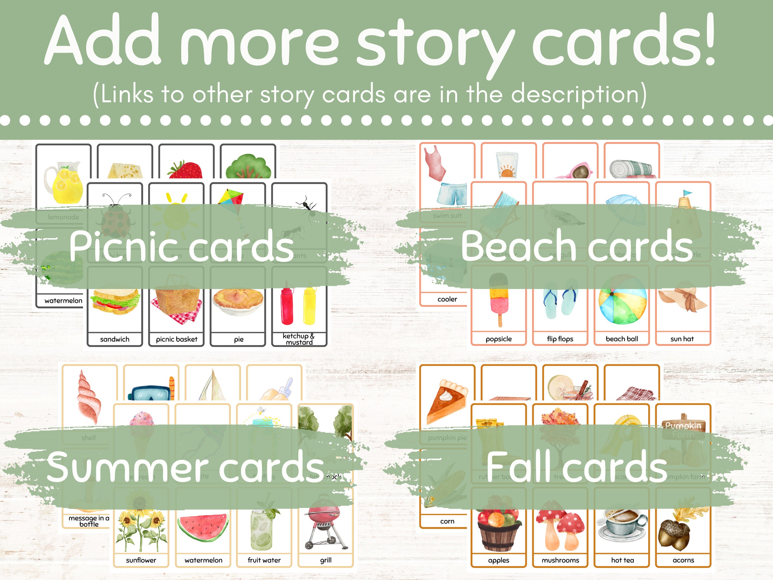 Story Building Game Story Starters Camping Game All Ages Card Game ...