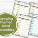 Camping Games Bundle | Camping Word Scramble | Camping Crossword ...