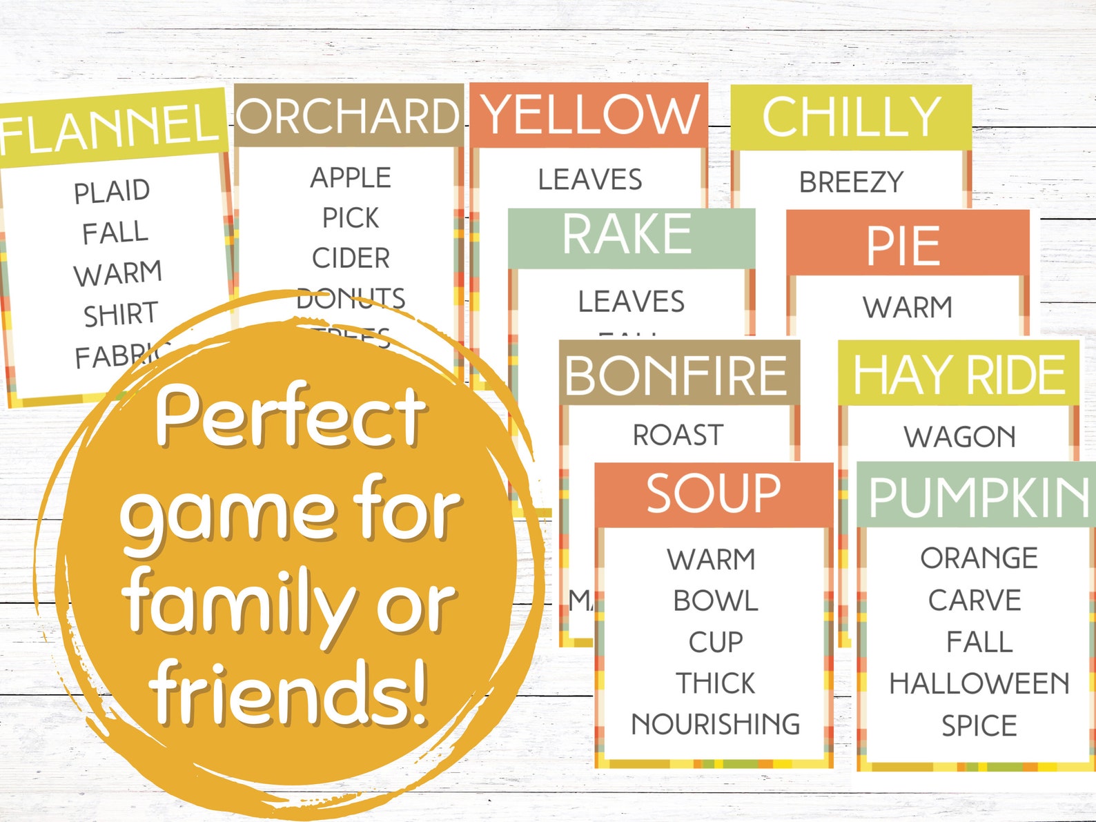 Thanksgiving Taboo | Printable Taboo Cards | Thanksgiving Games ...
