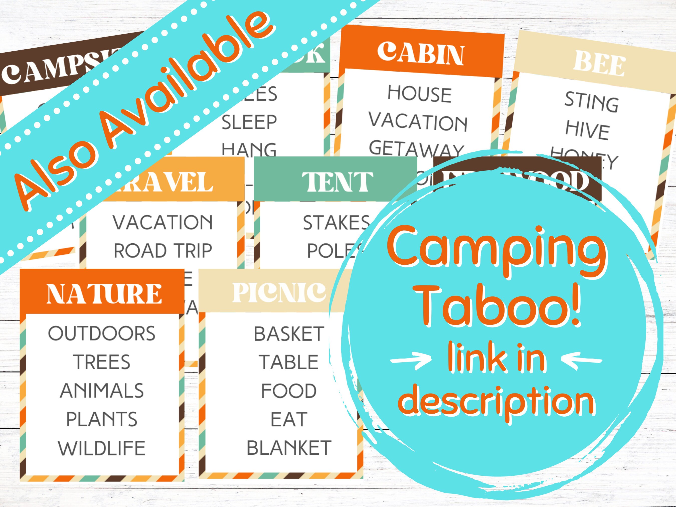 Camping Mad Libs | Printable Fill in the Blank | Party Game | Kid's Mad ...
