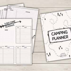 Printable Camping Planner | Camping Journal | Meal Planner | RV ...