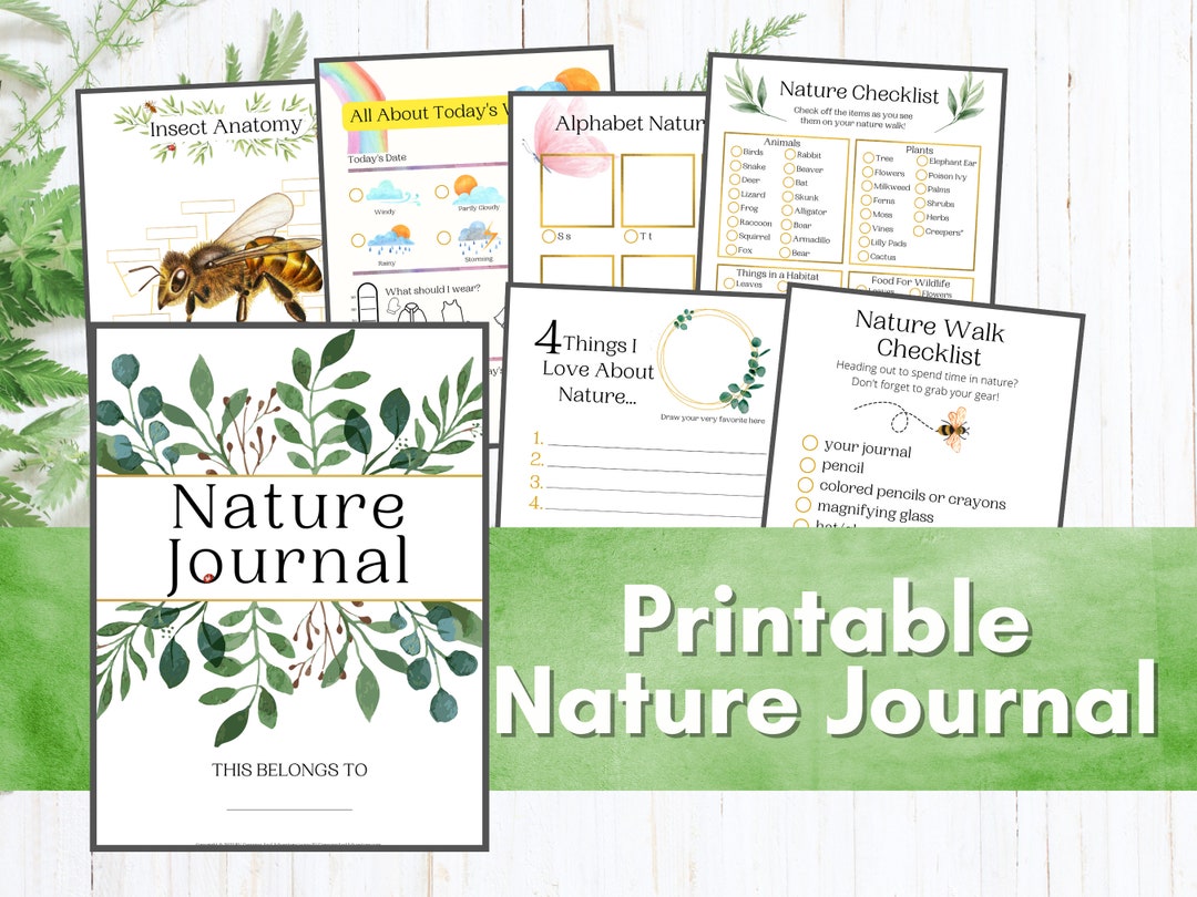 Nature Journal for Kids Nature Study Outdoor Activities Printable ...