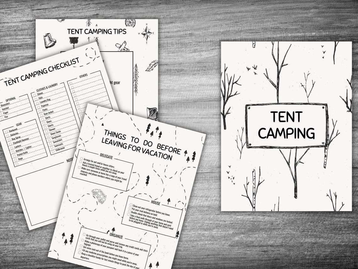 Printable Camping Planner Camping Journal Meal Planner RV Printables ...