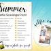 Summer Selfie Scavenger Hunt | Photo Scavenger Hunt | Printable Party ...