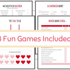 Printable Valentine's Day Games for Groups| Tic Tac Toe | Would You ...