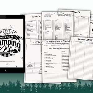 Printable Camping Planner | Camping Journal | Meal Planner | RV ...