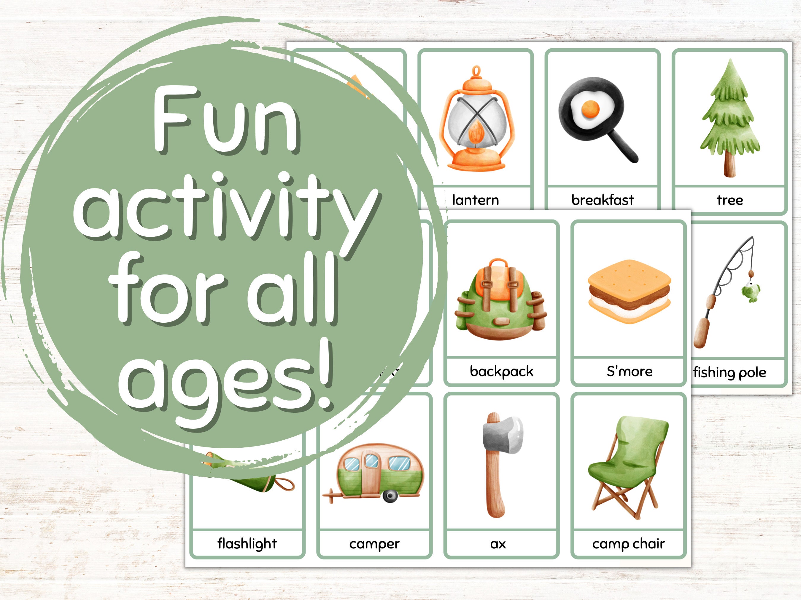 Story Building Game Story Starters Camping Game All Ages Card Game ...