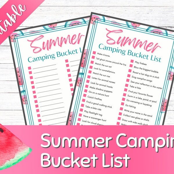 Summer Selfie Scavenger Hunt Photo Scavenger Hunt Printable Party Game ...