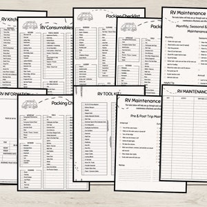 Printable Camping Planner | Camping Journal | Meal Planner | RV ...