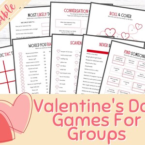 Printable Valentine's Day Games for Groups| Tic Tac Toe | Would You ...